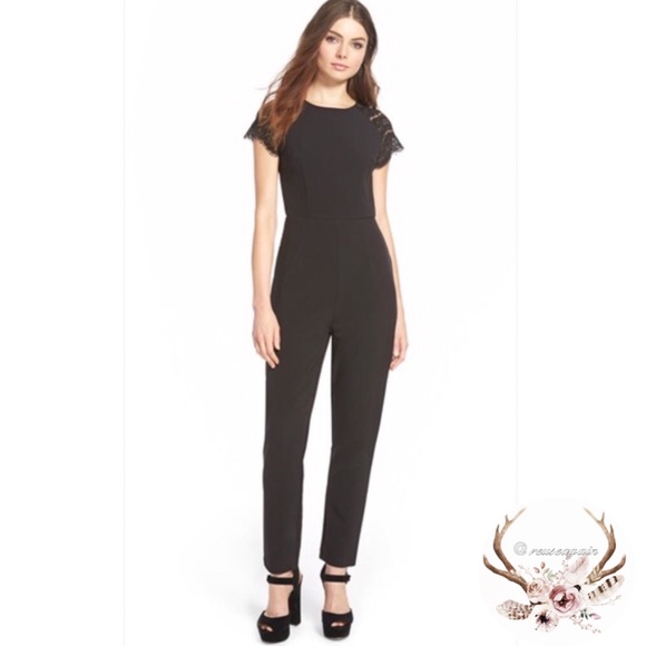 Missguided | Pants & Jumpsuits | Nwt Missguided Black Cap Sleeve ...